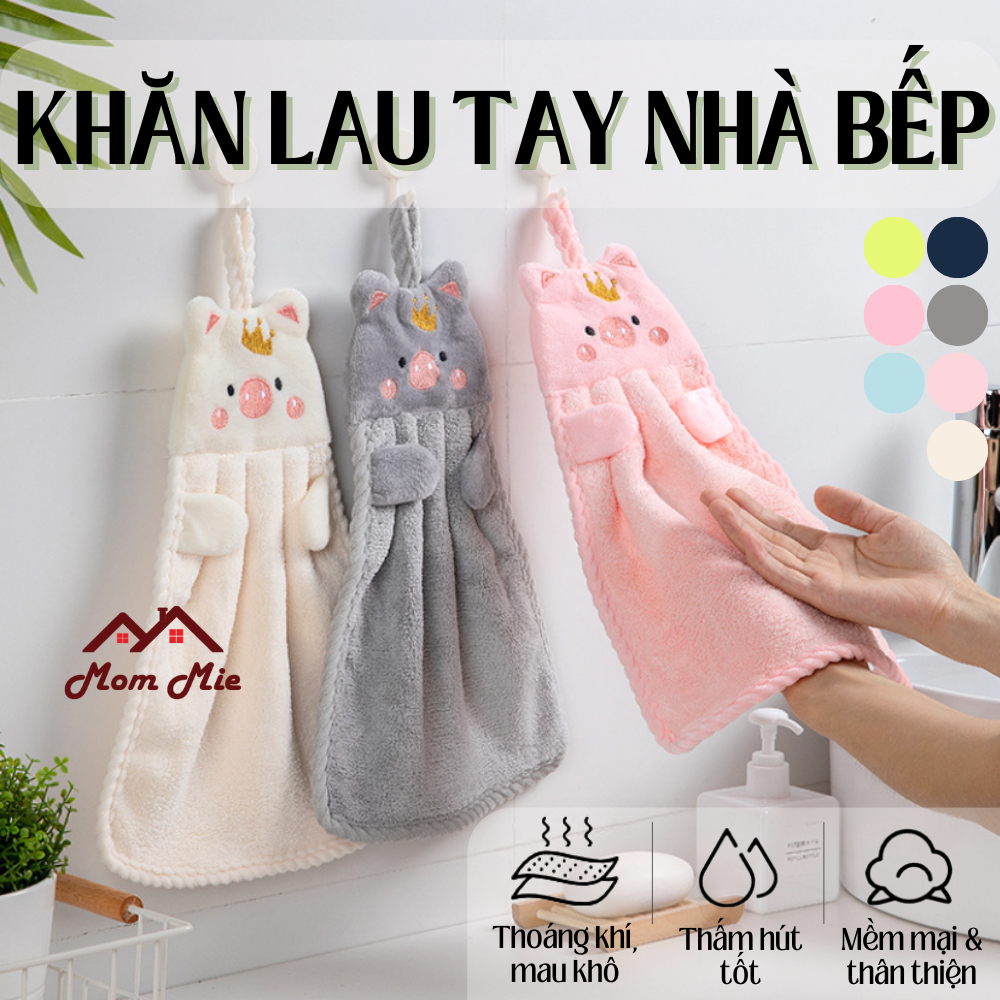 Khăn lau tay nhà bếp loại dày dặn, thấm hút tốt, mềm dịu với da tay ...