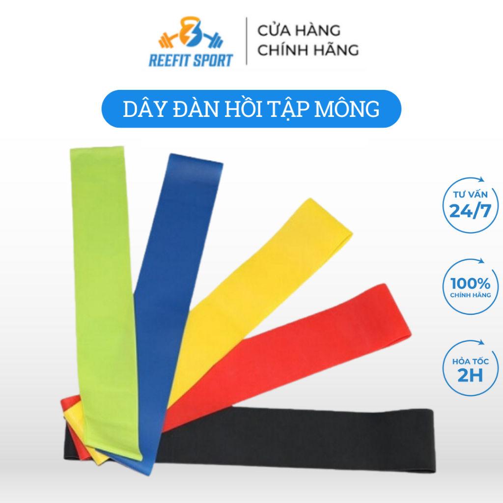 Bộ 5 dây đàn hồi kháng lực miniband (kèm túi rút) Reefit Sport | Shopee ...