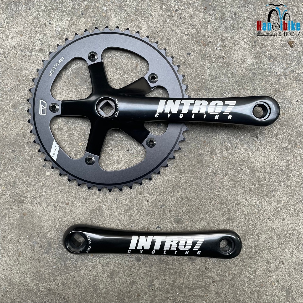 Đùi đĩa xe đạp Fixed Gear Intro7 1 tầng cốt vuông BCD130 | Shopee Việt Nam