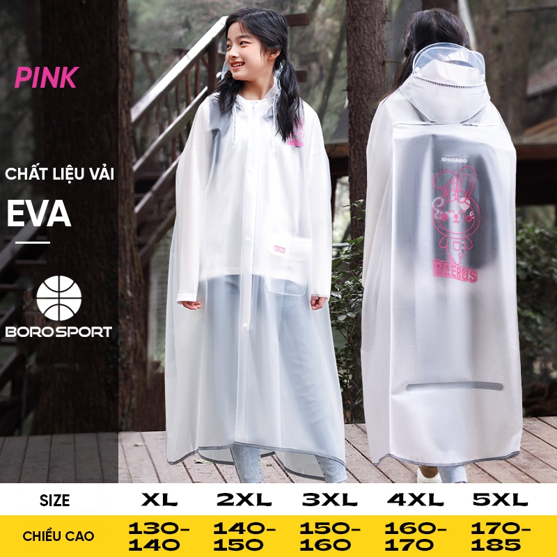 Áo Mưa Người Lớn Kèm Vành Mũ Nam Nữ Cao Từ 120 - 180 Cm Chất Liệu Eva Chông Nước Tốt Siêu Nhẹ ...