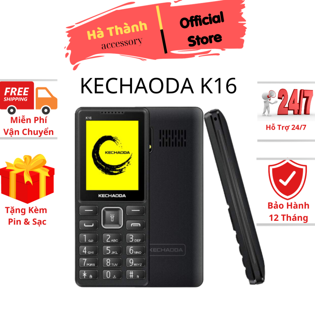 ĐIỆN THOẠI KECHAODA K16 Mạng 4G 2 sim Pin trâu - Đọc số bàn phím dành ...