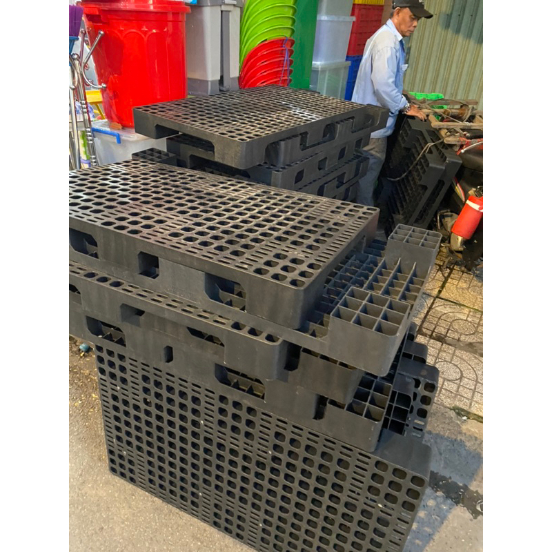 pallet nhựa ,lót sàn nhựa ,pallet nhựa kê hàng 60x100.10cm | Shopee ...