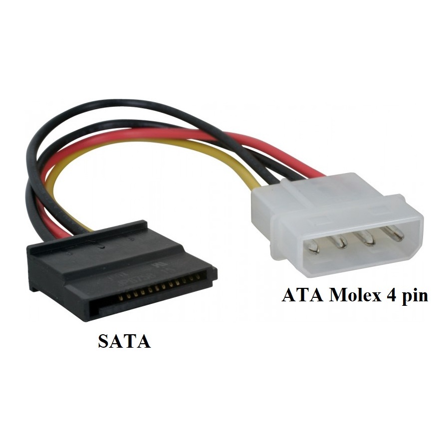 Cáp chia nguồn Sata , Cáp chia nguồn Ata molex 4pin, cáp chuyển nguồn ...