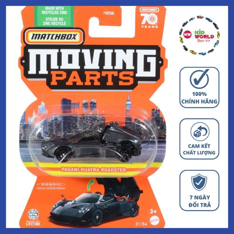 Xe mô hình Matchbox Moving Parts Series Pagani Huayra Roadster HLG16 ...