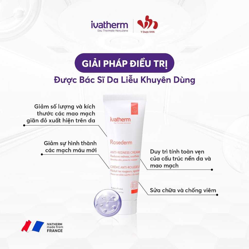 [Hàng cty] Ivatherm Rosederm Cream - Kem Dưỡng Chống Kích Ứng, Giảm Đỏ ...