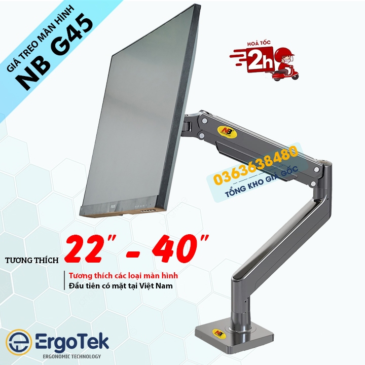 NB G45 22 - 40 Inch / NB H100 17 - 30 Inch - Giá Treo Màn Hình / Tay ...