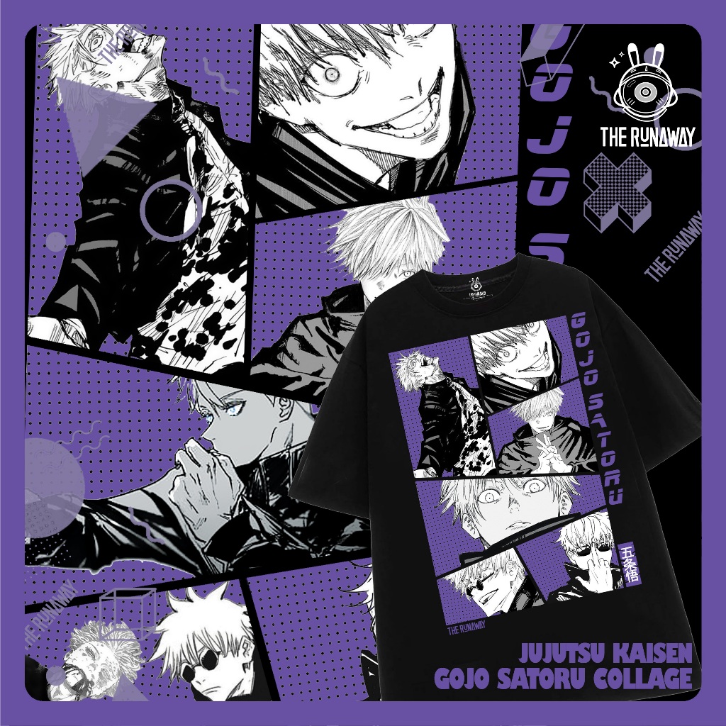 Áo phông Jujutsu Kaisen: Gojo Collage 100% Cotton Nam / Nữ by The ...