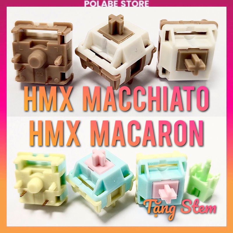 HMX Macchiato Macaron Linear switch công tắc bàn phím cơ HMX Macaron YG Studio Macchiato ...