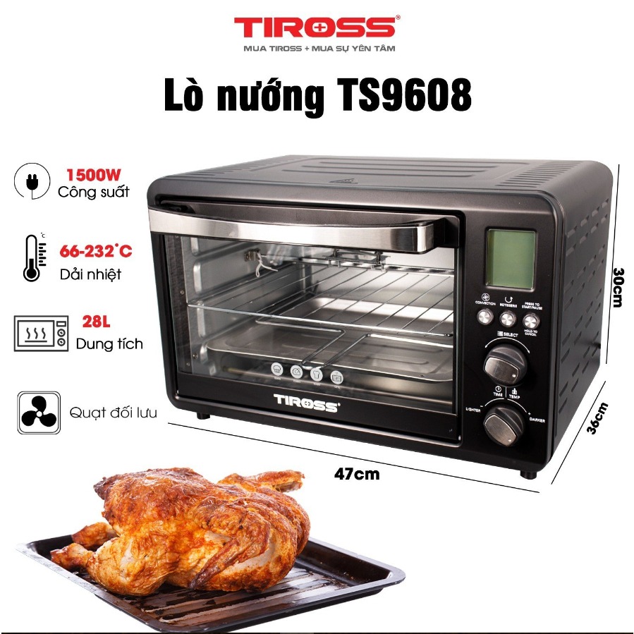 Lò Nướng 28L TIROSS TS9608 | Shopee Việt Nam
