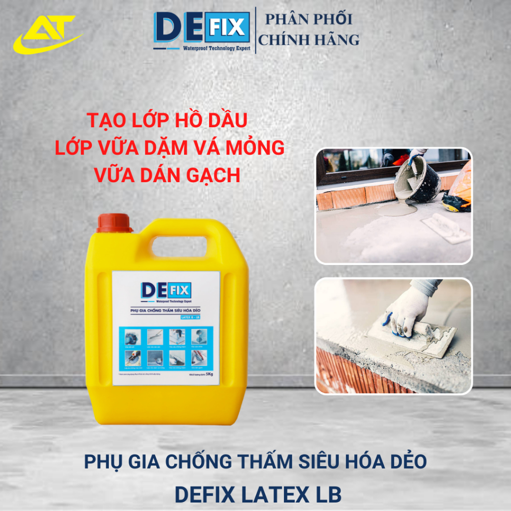 Phụ gia chống thấm Defix Latex B loại 5kg | Shopee Việt Nam