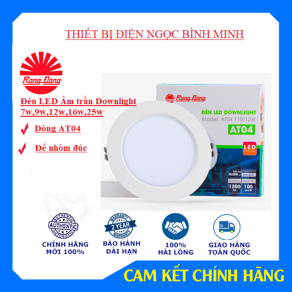 Đèn LED Downlight D AT04 90/9W rạng đông | Shopee Việt Nam