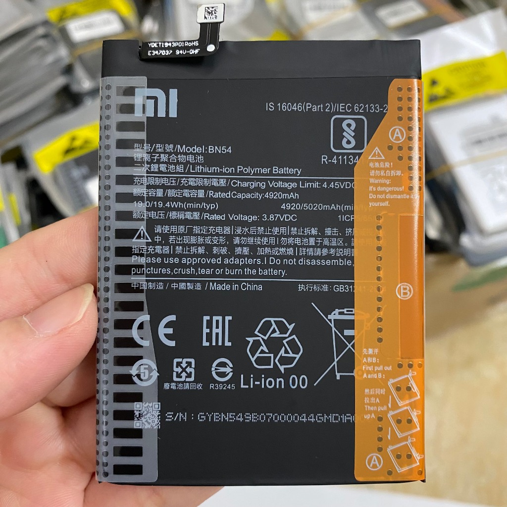 Pin Xiaomi Redmi 9 / Note 9 / 10X 4G (BN54) 5020mAH loại AA bao test ...