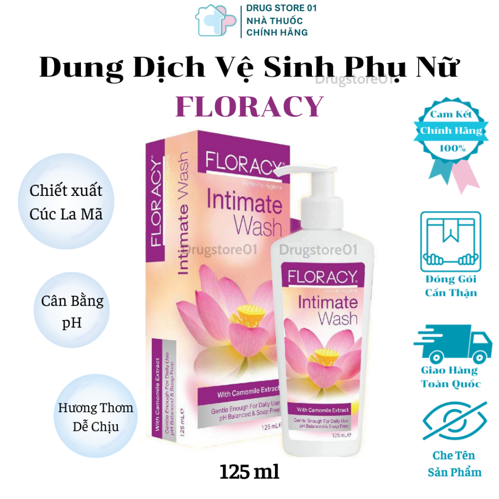 Dung dịch vệ sinh phụ nữ Thổ Nhĩ Kỳ FLORACY Intimate Wash 125ml ...
