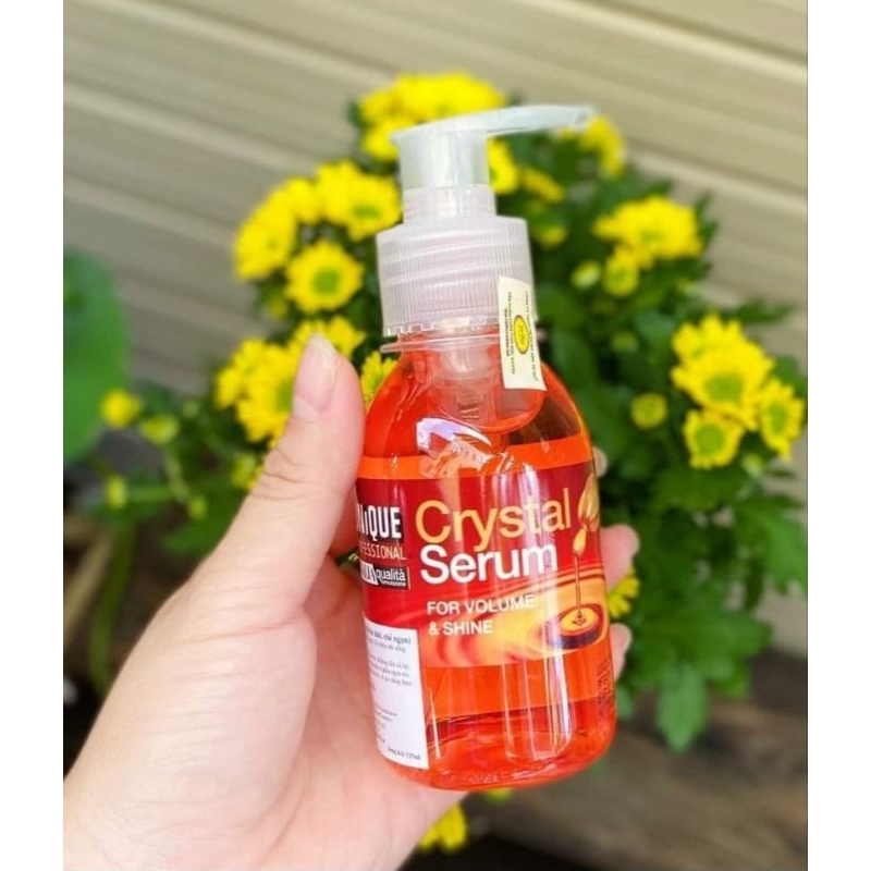 SERUM TINH DẦU LÀM BÓNG TÓC CRYSTAL UNIQUE 125ML CHĂM SÓC TÓC KHÔ,CHẺ ...