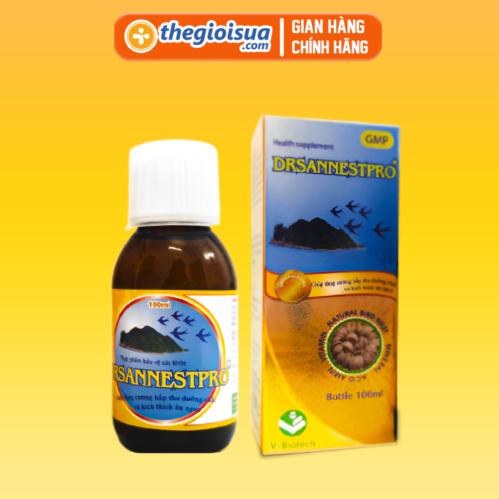 Siro ăn ngon yến sào cao cấp Dr Sannest Pro 100ml -bổ sung vitamin ...
