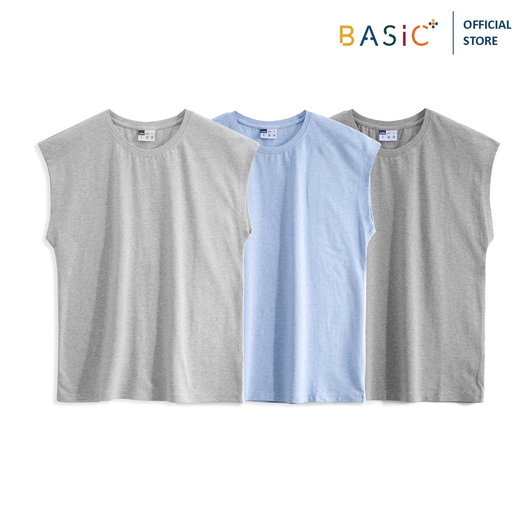 TANKTOP BASICPLUS vải COTTON MELANGE SIÊU thấm hút, thông thoáng mồ hôi A03-062 | Shopee Việt Nam