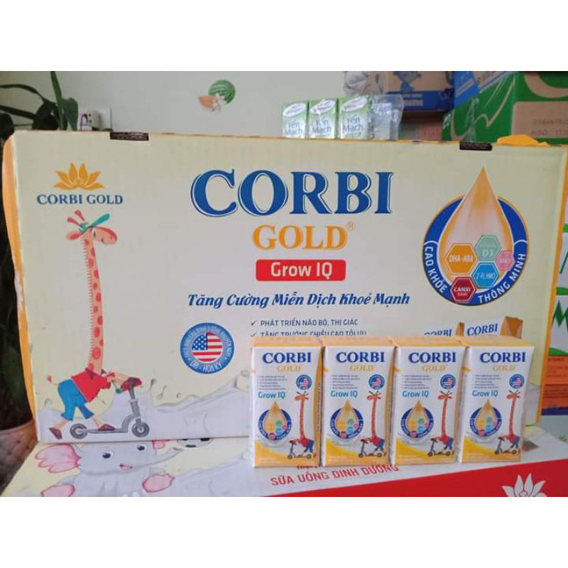 Thùng sữa bột pha sẵn corbi gold / gerllac tăng cường miễn dịch 110ml ...