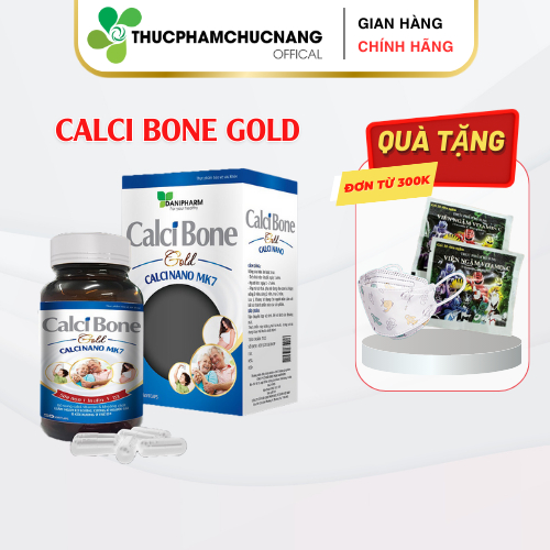 Calci Bone DANIPHARM (hộp 50v) Canxi cho bà bâu & người thiếu hụt Canxi ...
