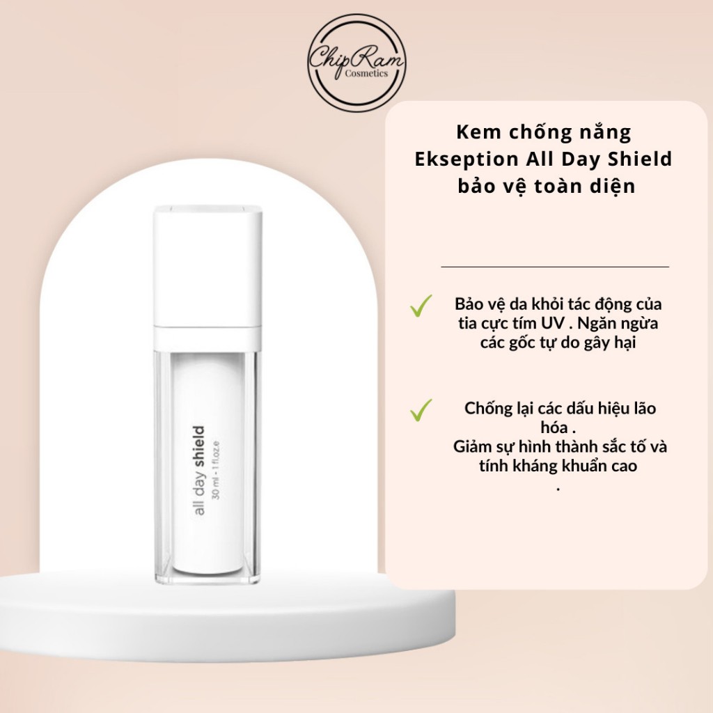 Kem chống nắng Ekseption All Day Shield bảo vệ toàn diện | Shopee Việt Nam