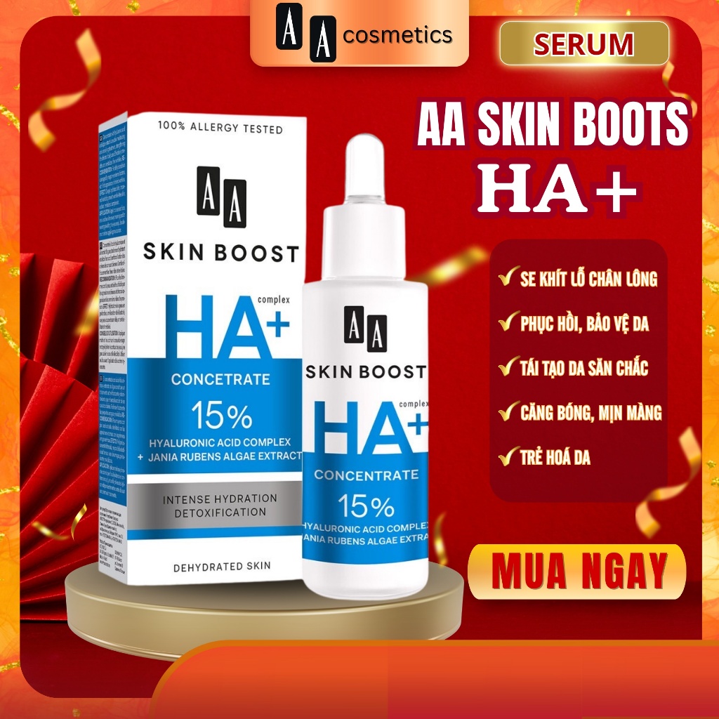 Serum Cấp Ẩm Và Làm Mịn Da HA+ AA Cosmetics Skin Boost HA+ Chính Hãng ...