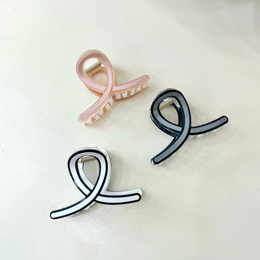 Kẹp tóc đơn giản nữ tính Modleaf Line midi pin Hàn Quốc | Shopee Việt Nam