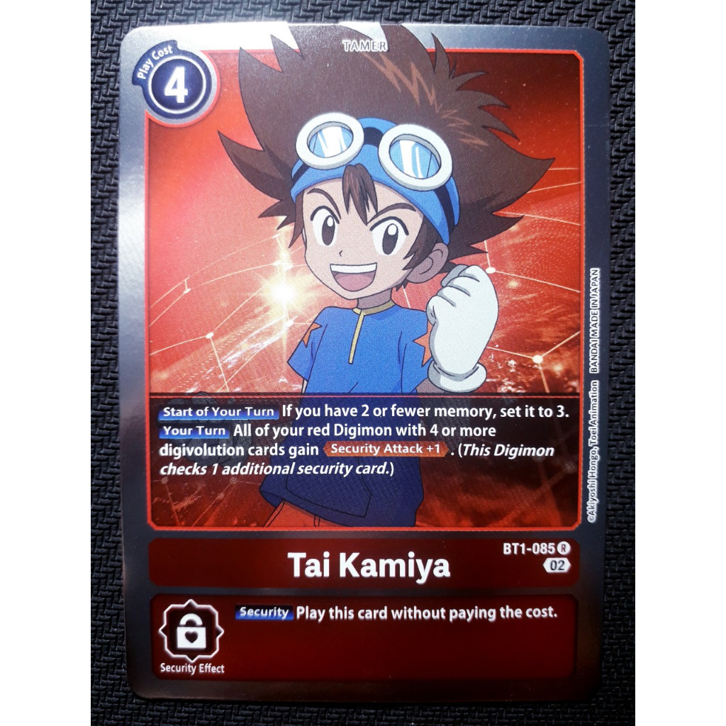 Thẻ bài Digimon BT1-085 - Tai Kamiya (RB1 Reprinted) - Tamer - Rare ...