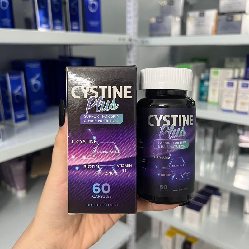VIÊN UỐNG CYSTINE PLUS GIẢM MỤN, NGĂN RỤNG TÓC, GIẢM SẮC TỐ DA HỘP 60 ...