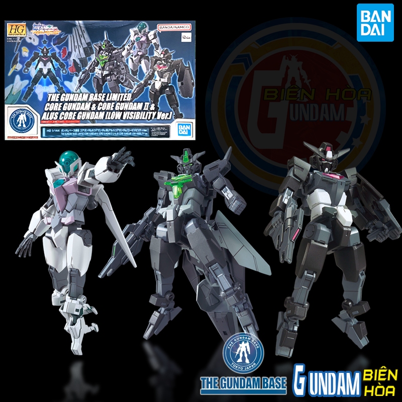 Mô hình lắp ráp HG CORE GUNDAM & CORE GUNDAM II & ALUS CORE Low visibility Ver (the Gundam Base ...