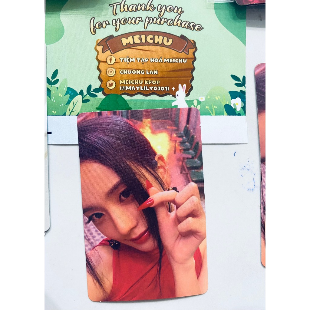 [HÀNG CÓ SẴN] [OFFICIAL] BỘ SƯU TẬP THẺ BÀI CARD BO GÓC BLACKPINK JISOO ...
