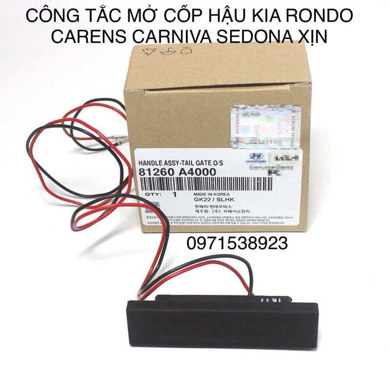 CÔNG TẮC MỞ CỐP HẬU KIA RONDO CARENS CARNIVA SEDONA XỊN 81260-A4000 | Shopee Việt Nam