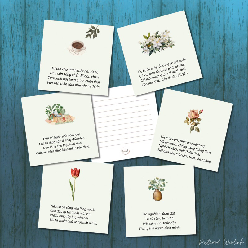 [Winlinh] Bộ Postcard BÌNH YÊN (6 tấm) | Shopee Việt Nam