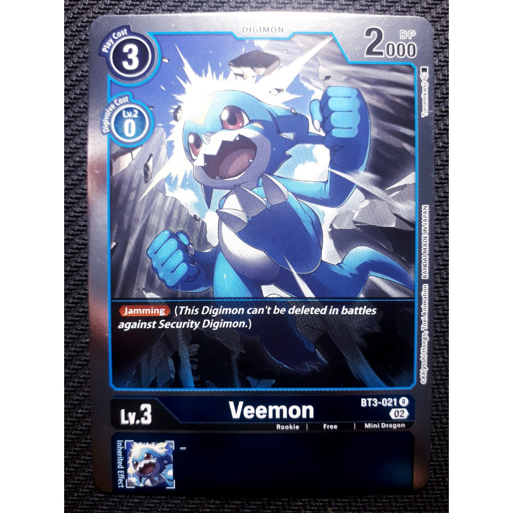 Thẻ bài Digimon BT3-021 - Veemon (RB1 Reprinted) - Digimon - Rare | Shopee Việt Nam