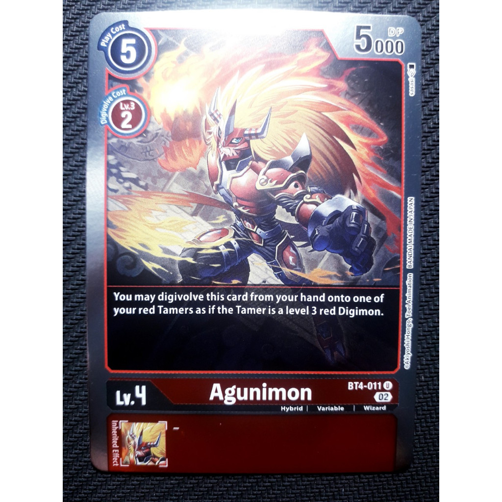 Thẻ bài Digimon BT4-011 - Agunimon (RB1 Reprinted) - Digimon - Uncommon | Shopee Việt Nam