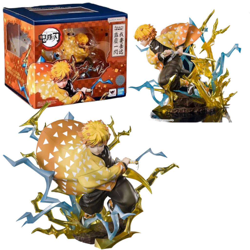 Mô hình nhân vật Zenitsu Agatsuma Thunderclap and Flash Demon Slayer Chính Hãng Bandai | Shopee ...
