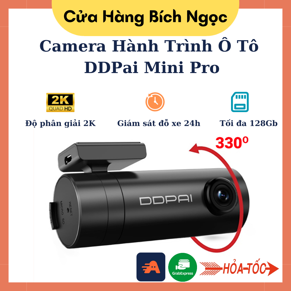 Camera Hành Trình Ô Tô DDPai Mini Pro, Độ Phân Giải 2K, Ống Kính Xoay ...