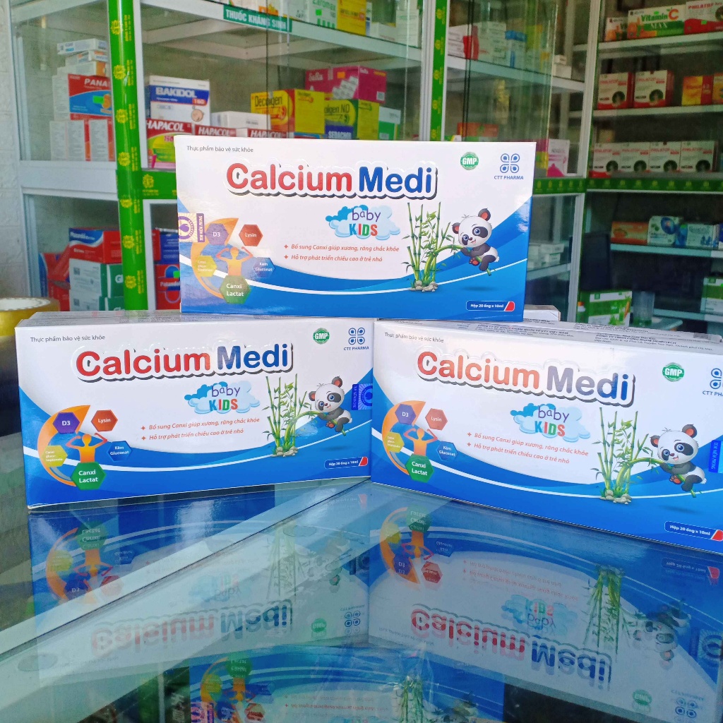 Ống Uống Calcium Medi Baby Kids Bổ Sung Canxi Giúp Xương Răng Bé Chắc ...