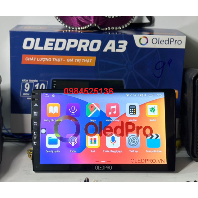 [TẶNG PM VIETMAP S2] Màn hình DVD Android oto OLED PRO A3 Ram2gb/32gb màn hình ra lệnh giọng nói ...