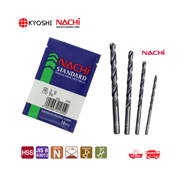 Mũi khoan L500 NACHI (kích thước từ 0.2mm - 2.9mm) | Shopee Việt Nam