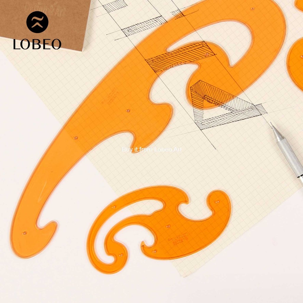 [LỖ STORE] [LOẠI DÀY] Bộ 3 thước vẽ kỹ thuật, Thước cong, Curve set ...