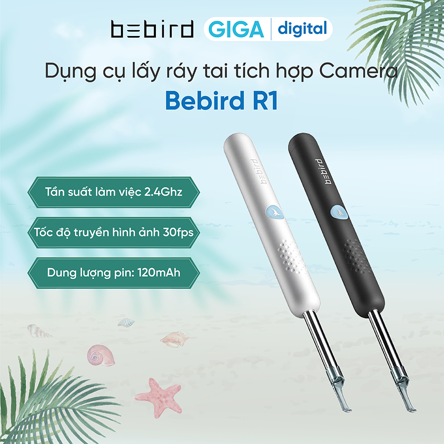 Dụng cụ lấy ráy tai Xiaomi Bebird R1 có camera, Đồ lấy ráy tai thông ...