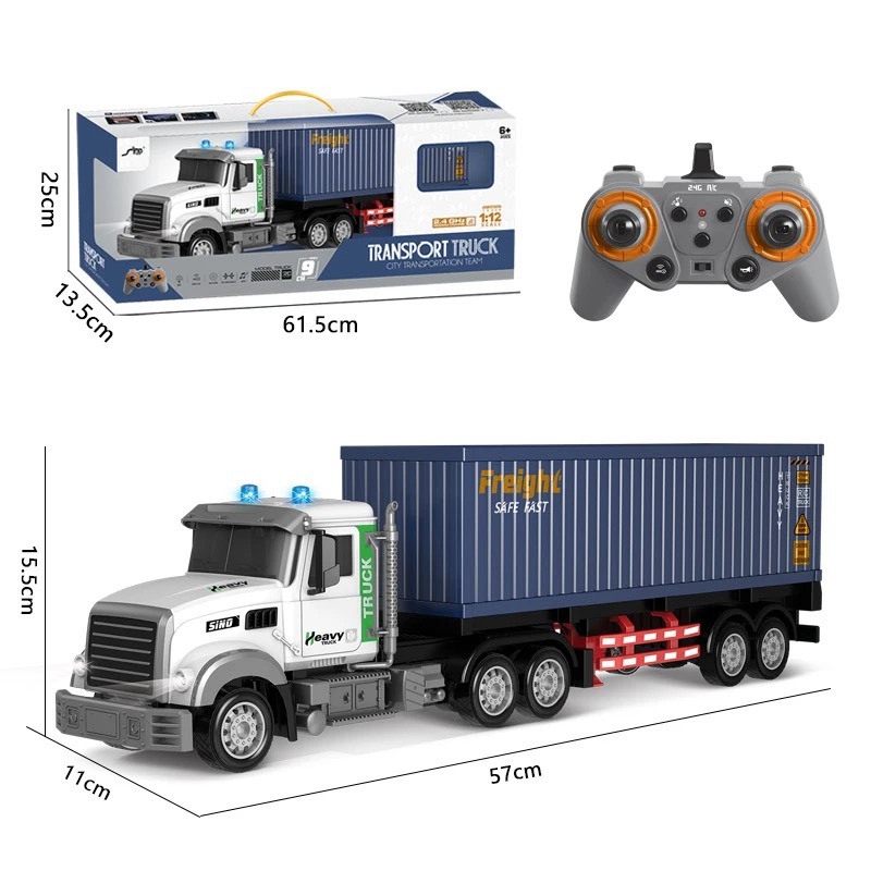 Xe Điều Khiển Từ Xa Container Đầu Kéo Cỡ Lớn, Chạy Tốc Độ Cao Dài 57cm ...