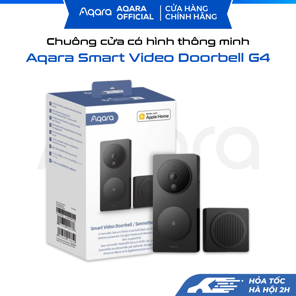 Chuông cửa thông minh Aqara G4 Video Doorbell bản quốc tế, nhận diện ...