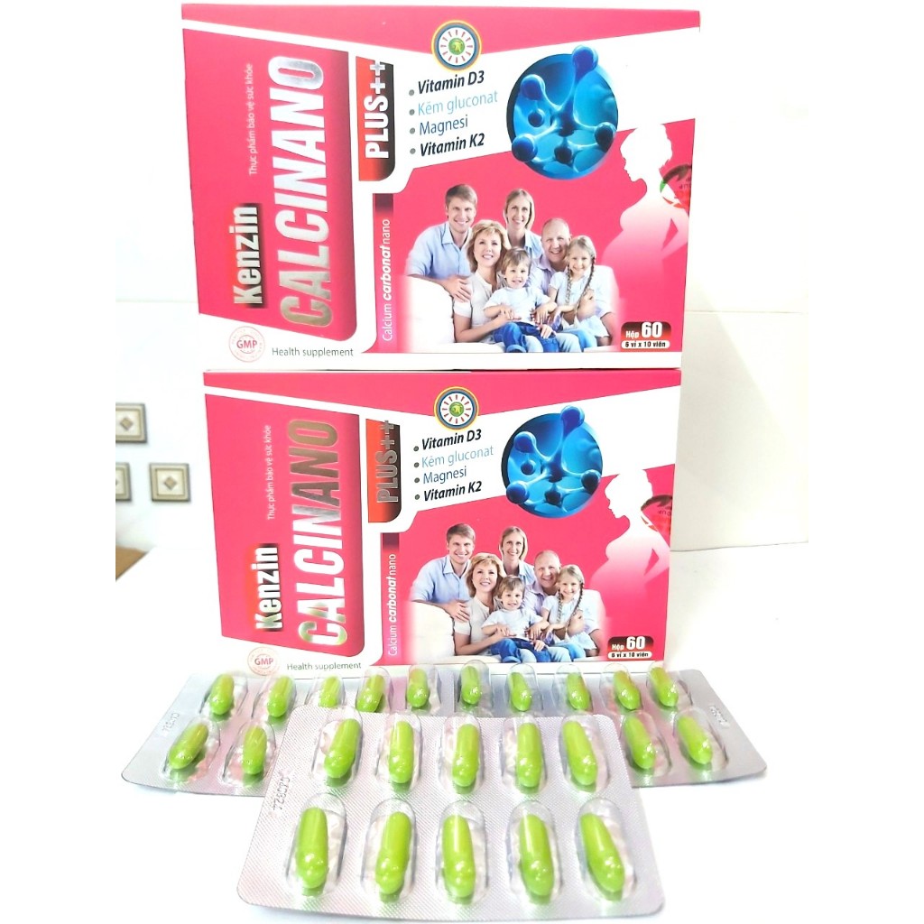 Kenzin Calcinano pluss Calcium bổ sung canxi Chống Còi Xương, Loãng Xương, kém phát triển,ngăn ...