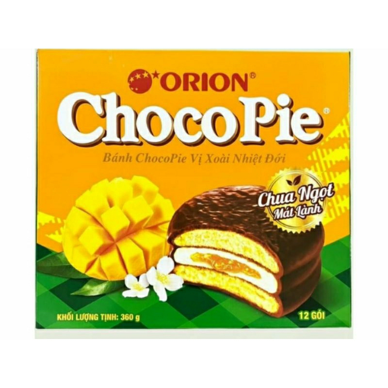 ORION 🖤 Bánh CHOCOPIE Vị Xoài Nhiệt Đới mới hộp 360G - 12C | Shopee ...