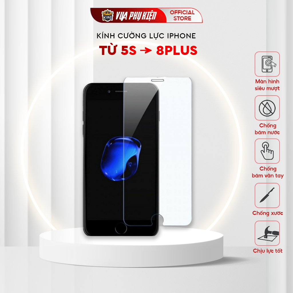 Kính cường lực ip , dành cho ip 5s 6s 6plus 7plus 8plus | Shopee Việt Nam