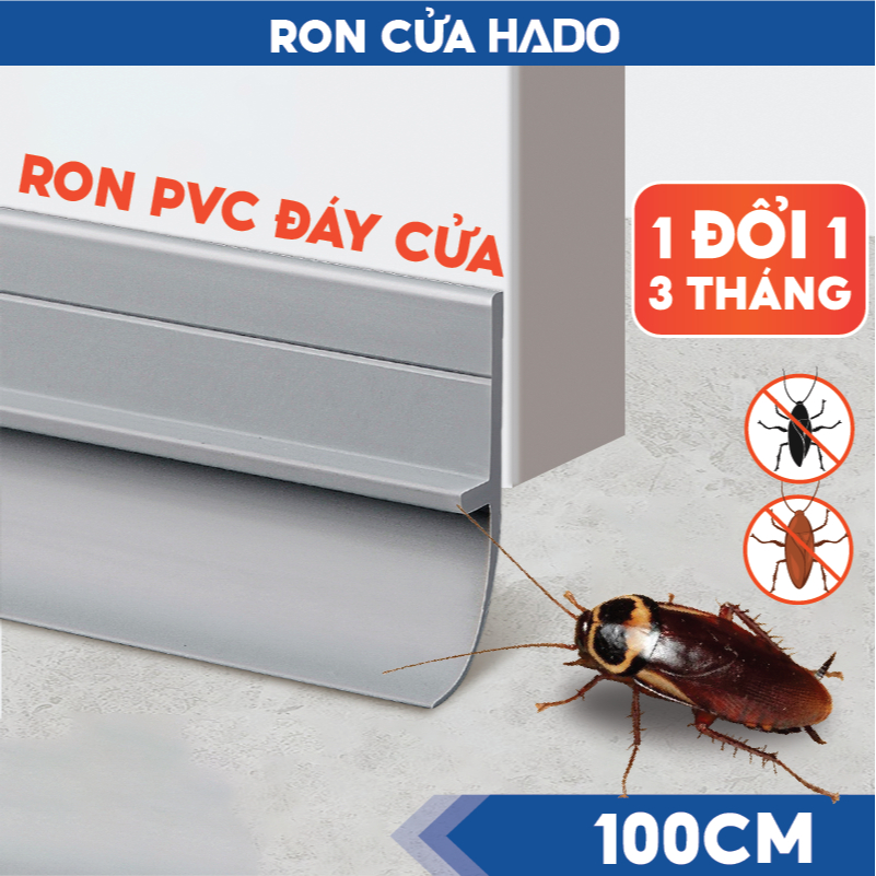 Ron PVC chặn khe hở đáy cửa ngăn bụi HADO Thanh cao su dán chân cửa ...