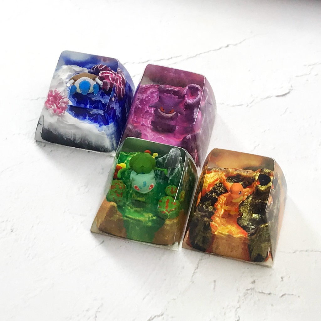 Bulbasaur keycap, Pokemon keycap, Handmade Keycap, Gifts for boyfriend ...