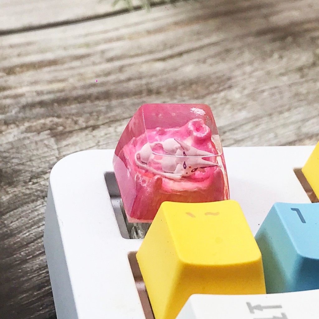 Espeon keycap, Resin Handmade Keycap, SA keycap, Artisan Keycap, Set ...