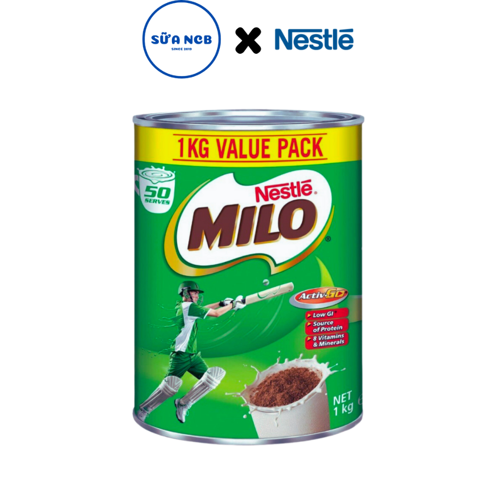 Sữa bột Milo Nestle Úc - Lon 1kg - Nhập khẩu chính hãng Úc | Shopee ...