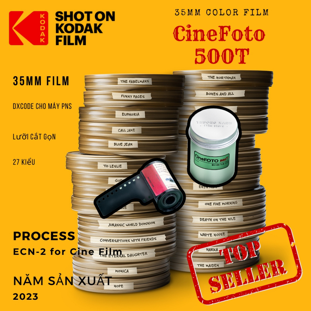 Film Điện Ảnh CineFoto 500T - 5219(Film cuộn 35mm - 27 kiểu) | Shopee ...